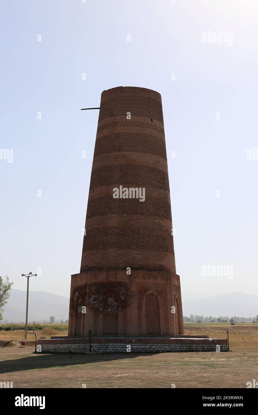 Burana Tower, Chui Valley, Chui Region, Kyrgyzstan, Central Asia Stock ...