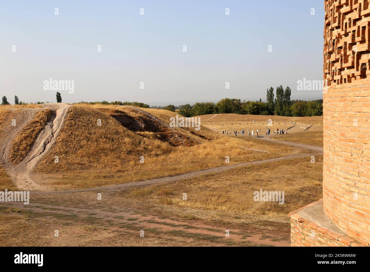 Site of a palace or temple, Burana Tower site, Chui Valley, Chui Region ...