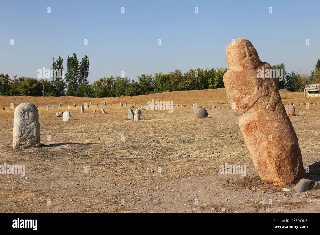 Turkic Balbals (stone grave markers), Garden of Stones, Burana Tower ...