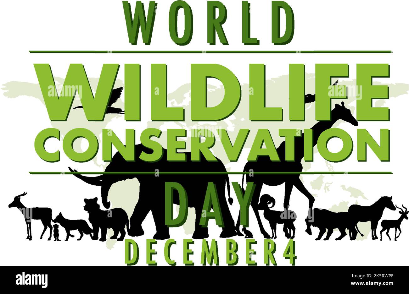 World Wildlife Conservation Day Poster Template illustration Stock ...