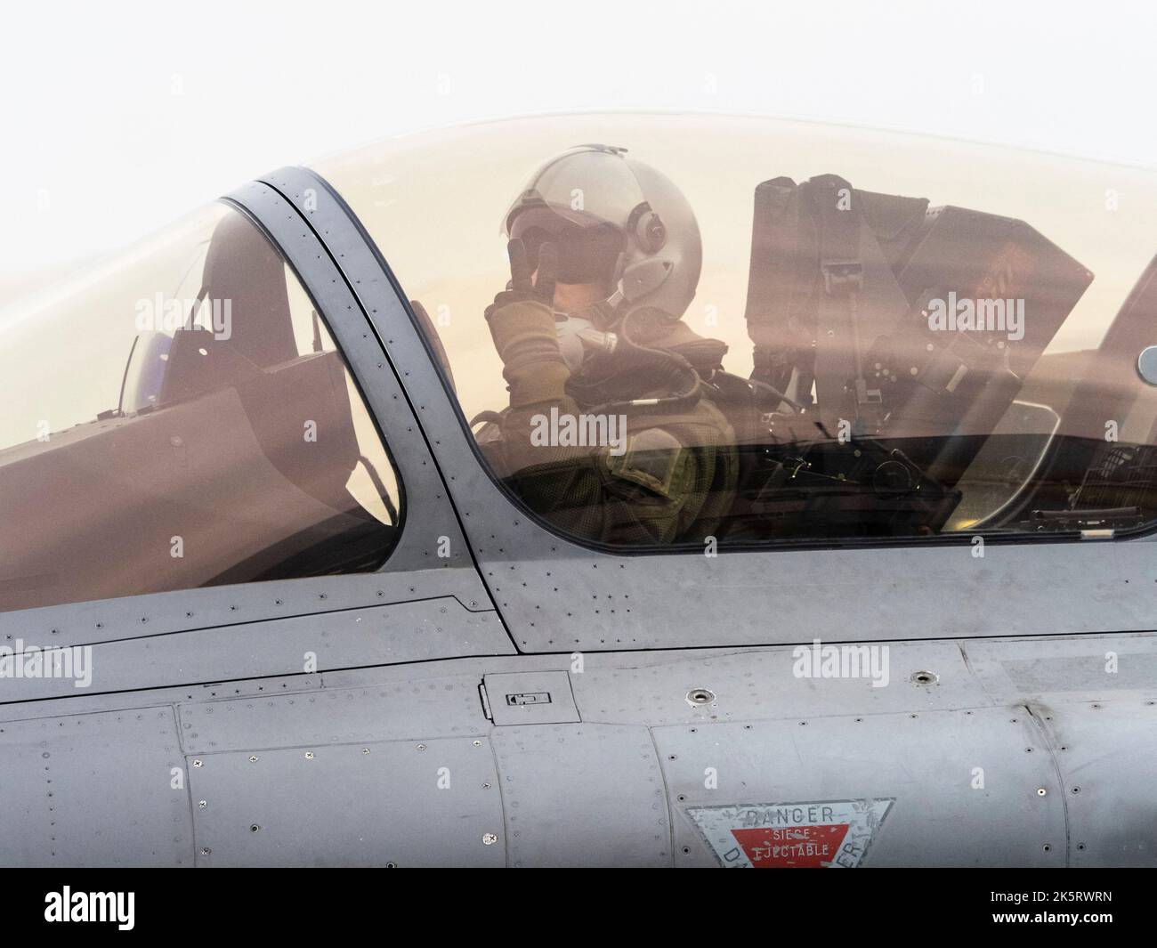 A Dassault Rafale jet fighter during a training exercice of the French ...