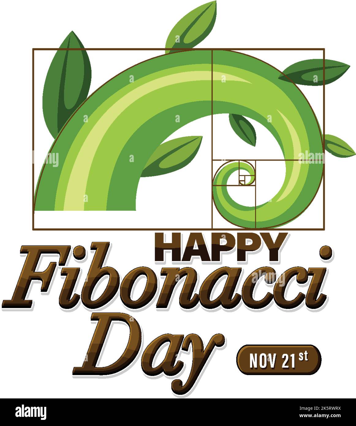 Fibonacci day poster design illustration Stock Vector Image & Art - Alamy