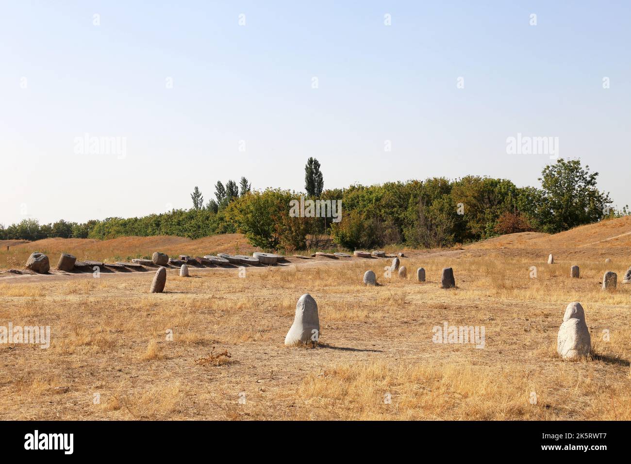 Turkic Balbals (stone grave markers), Garden of Stones, Burana Tower ...