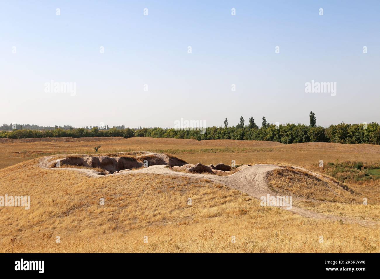 Site of a palace or temple, Burana Tower site, Chui Valley, Chui Region ...