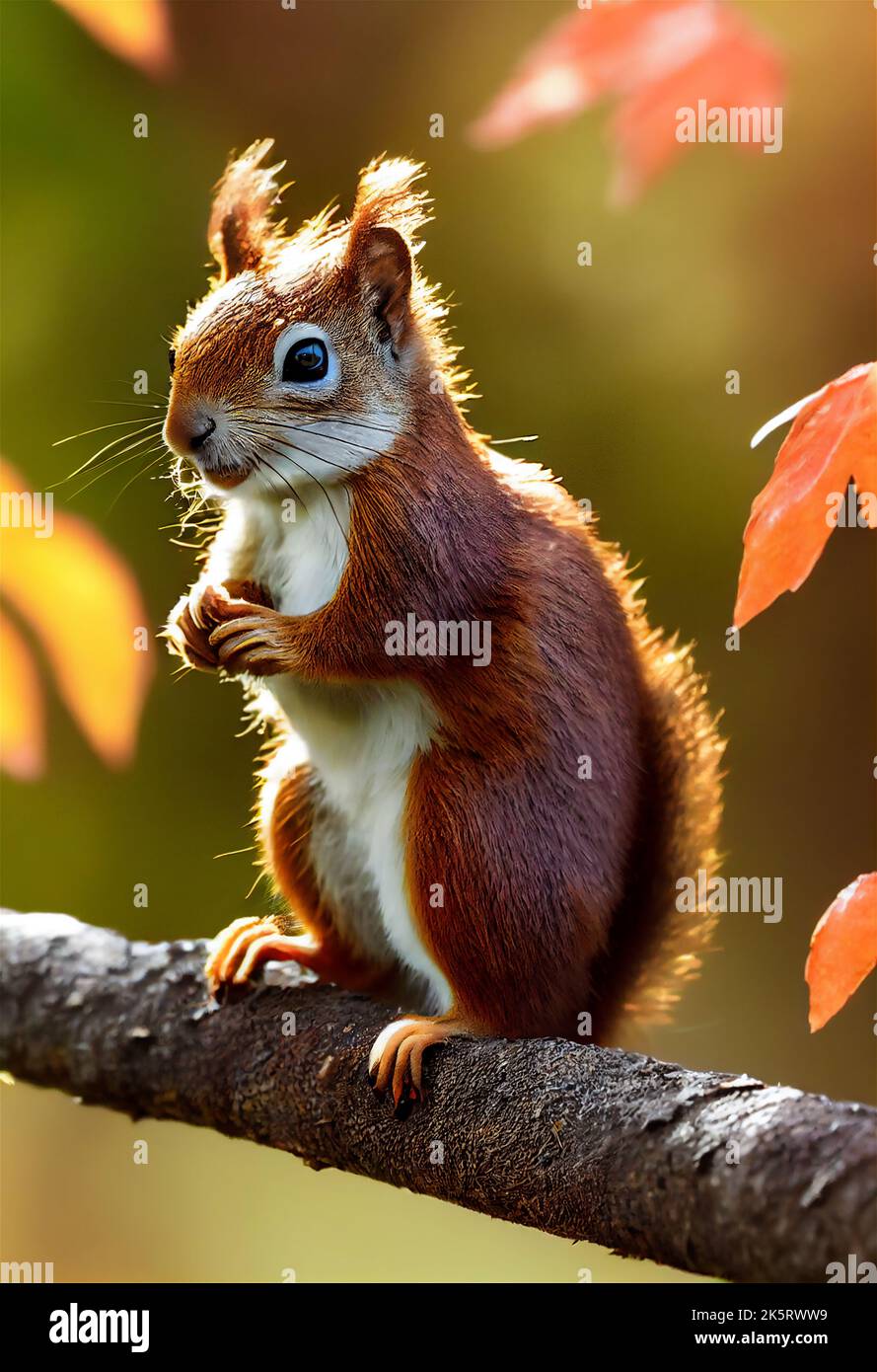 Baby squirrel wildlife background hi-res stock photography and images ...
