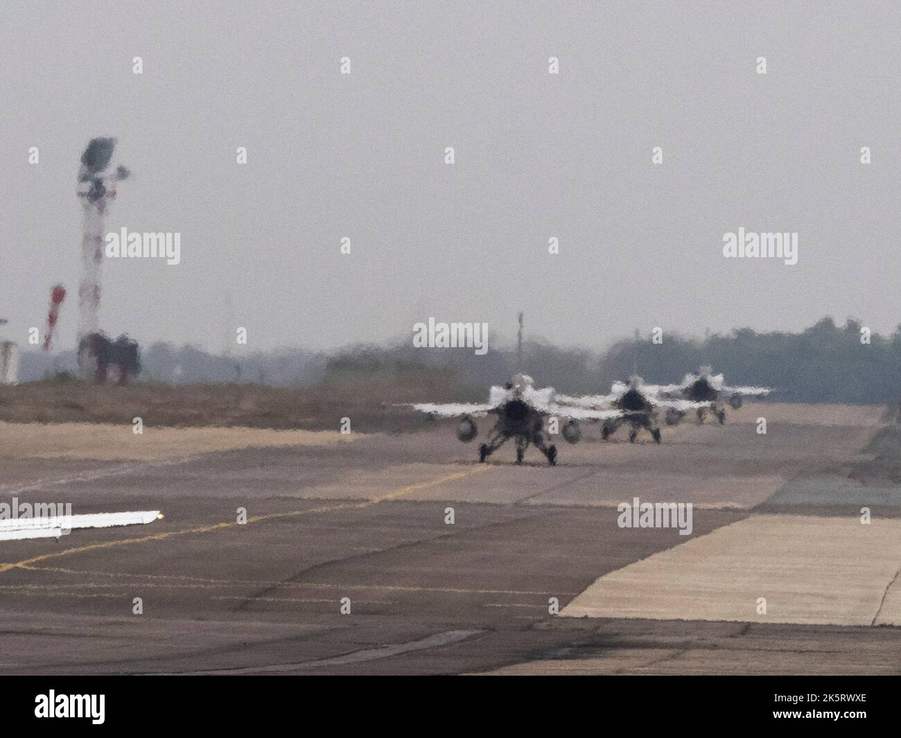 Dassault Rafale jet fighters during a training exercice of the French ...