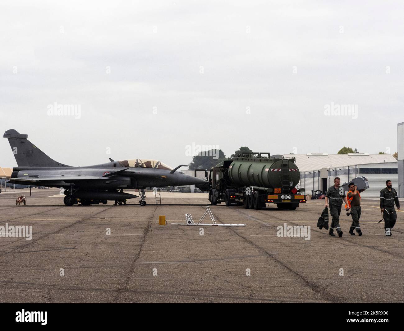 A Dassault Rafale jet fighter during a training exercice of the French ...