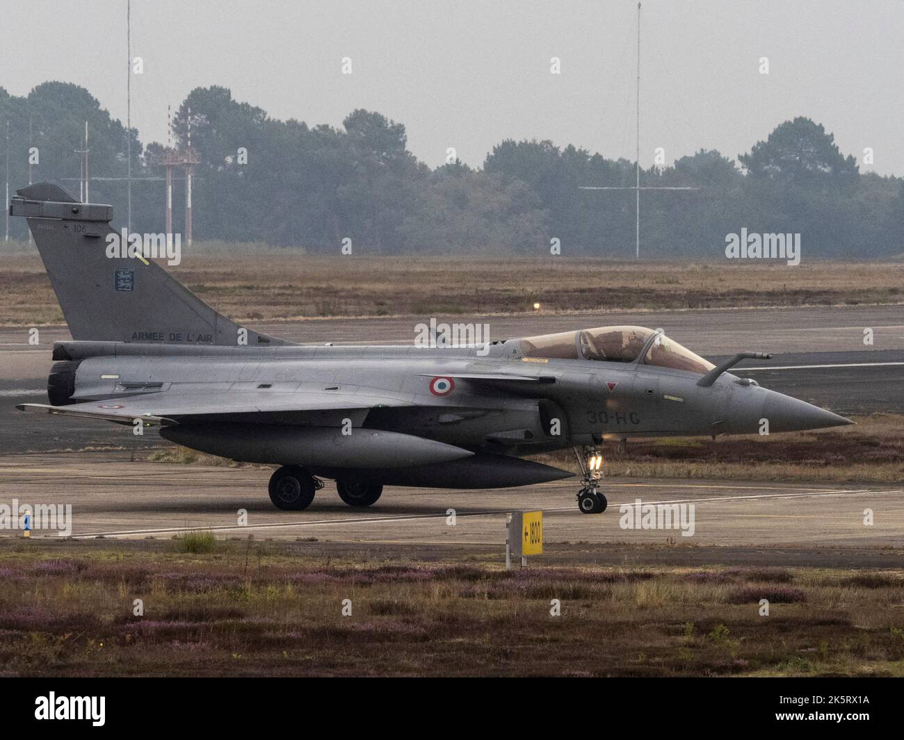 A Dassault Rafale jet fighter during a training exercice of the French ...