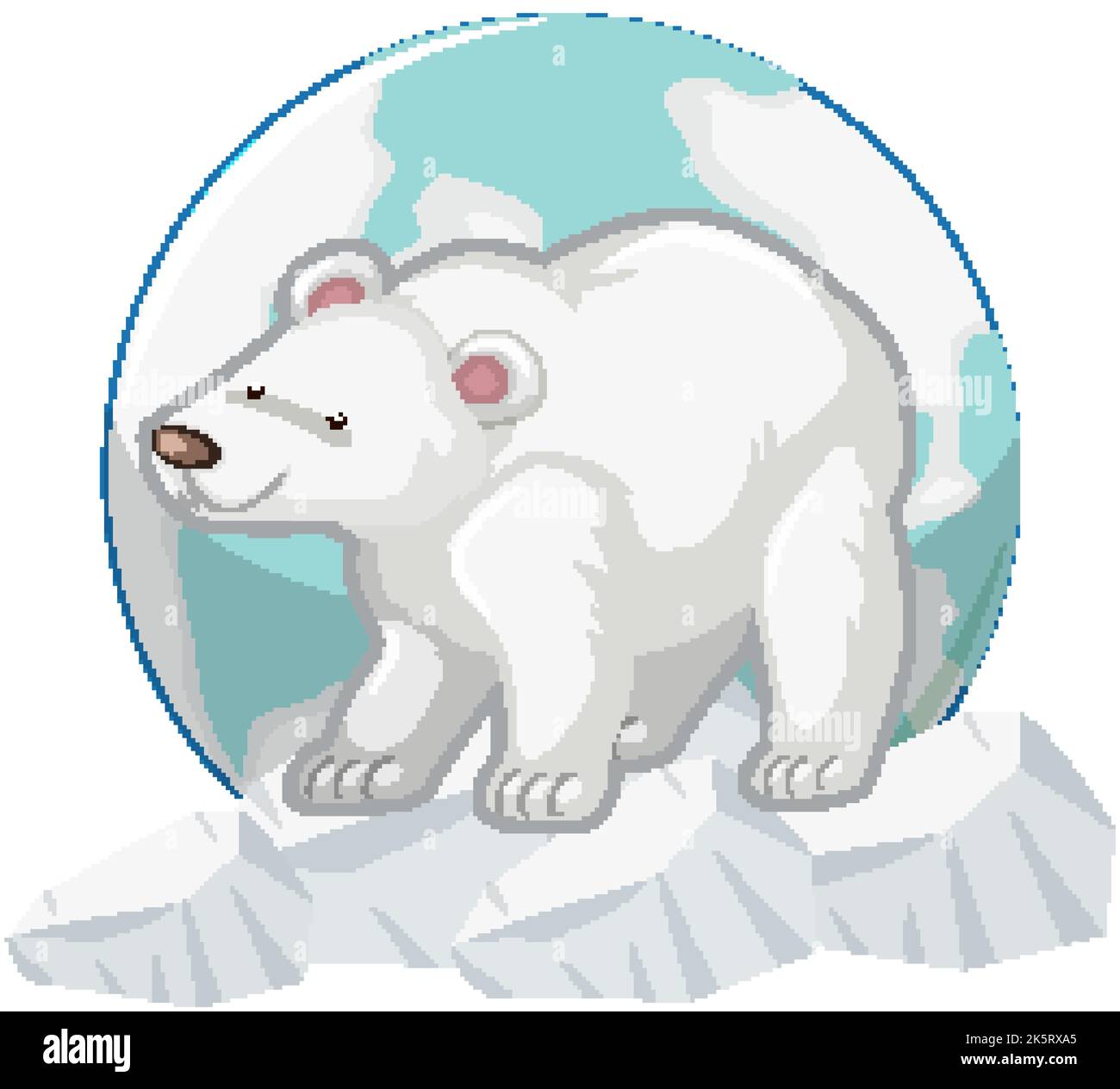Standing Polar Bear Clipart