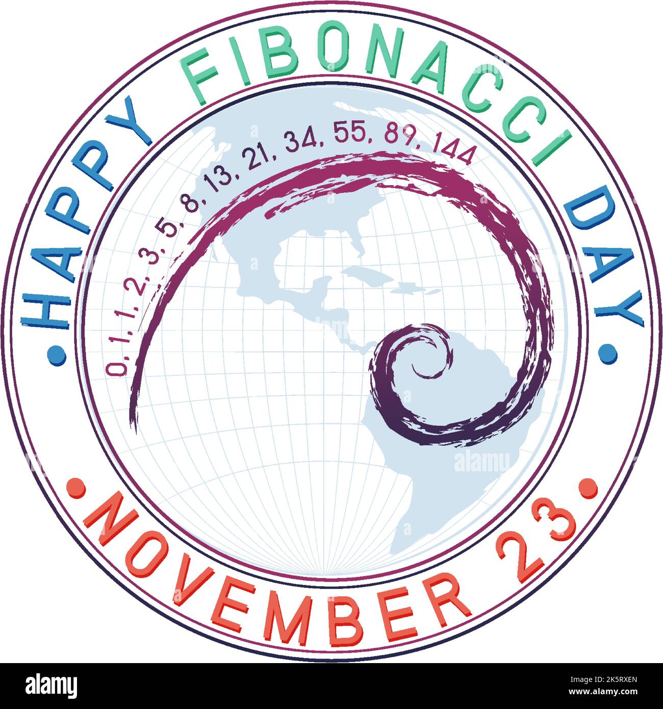 Fibonacci day Stock Vector Images - Alamy