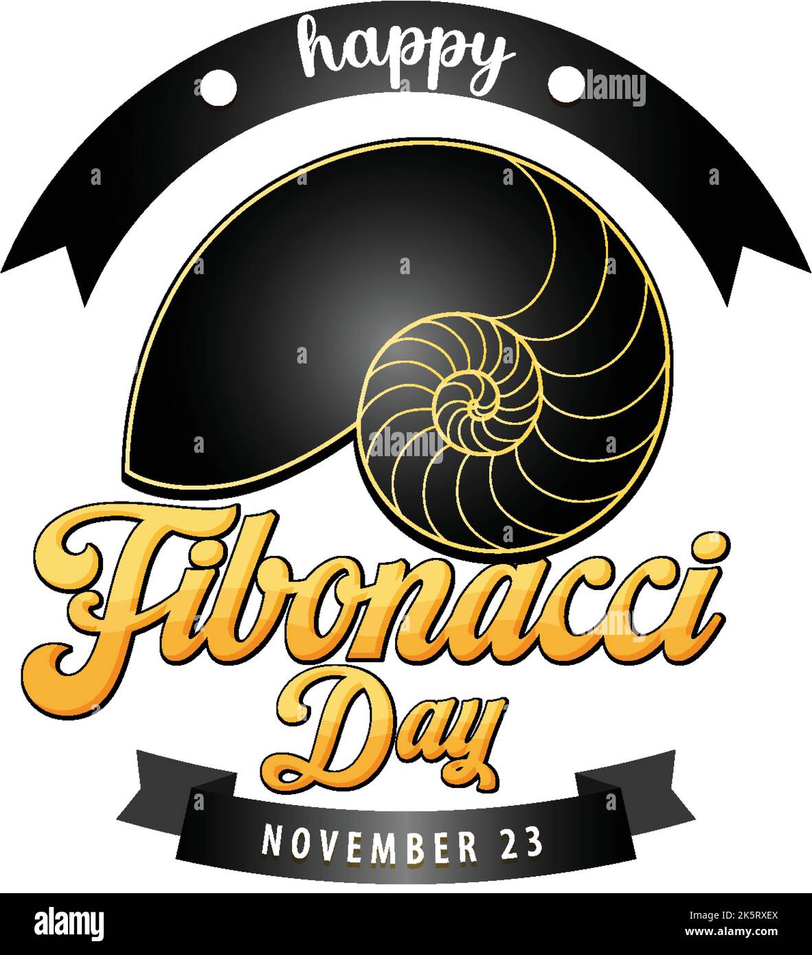 Fibonacci day poster design illustration Stock Vector Image & Art - Alamy