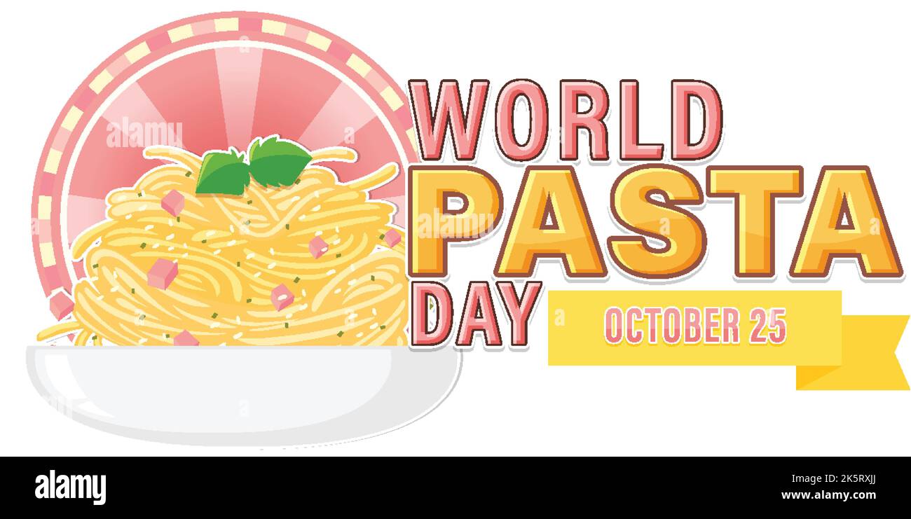World Pasta Day Banner Design illustration Stock Vector Image & Art - Alamy