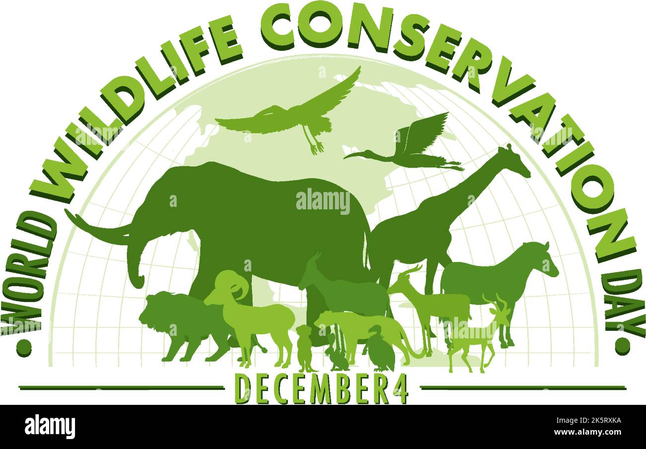 World Wildlife Conservation Day Poster Template illustration Stock ...