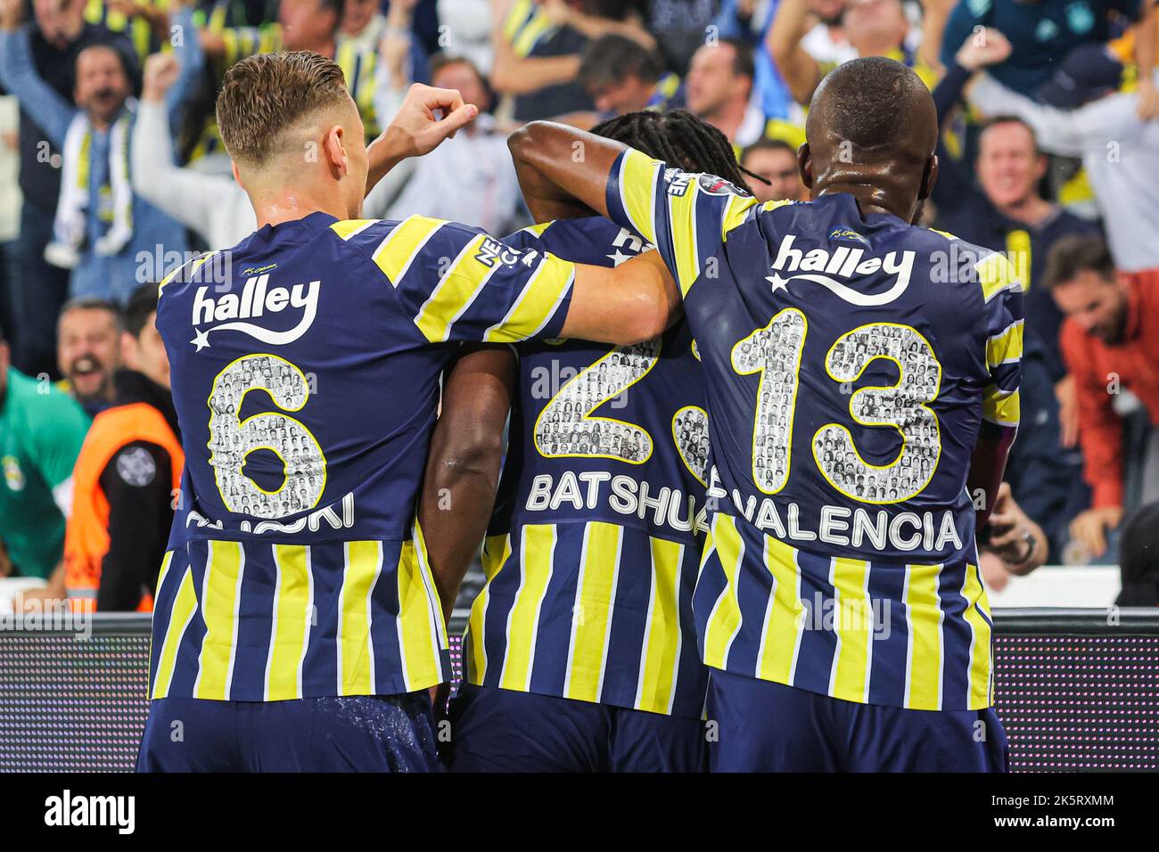 ISTANBUL, TURKEY - OCTOBER 9: Ezgjan Alioski of Fenerbahce, Michy ...