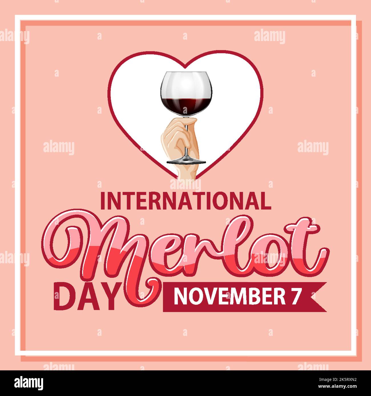 International merlot day poster design illustration Stock Vector Image ...