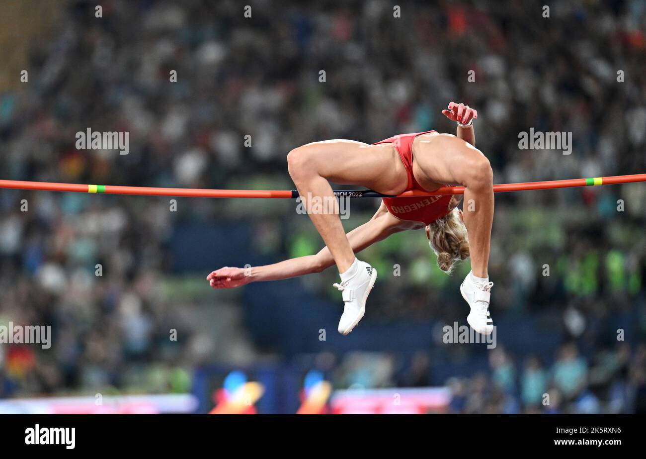 Marija Vuković participating in the High Jump of the European Athletics ...