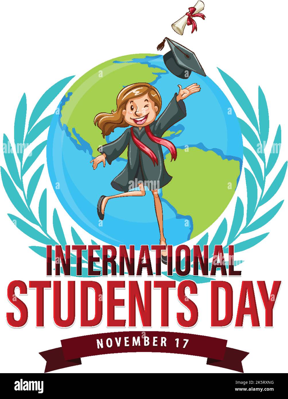 International Students Day Banner Design illustration Stock Vector ...