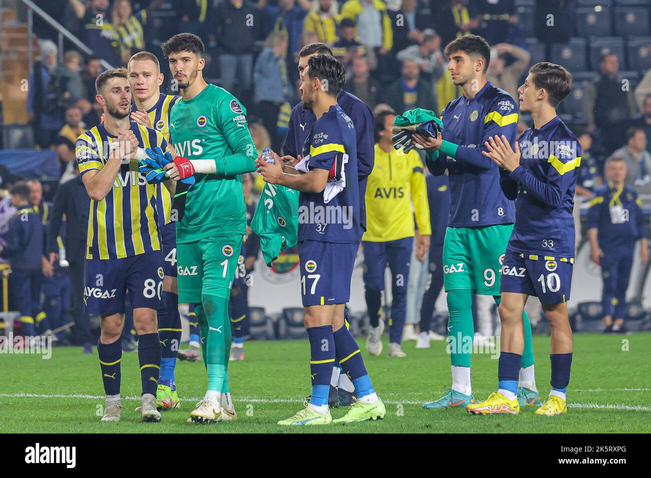 ISTANBUL, TURKEY - OCTOBER 9: goalkeeper Altay Bayindir of Fenerbahce ...