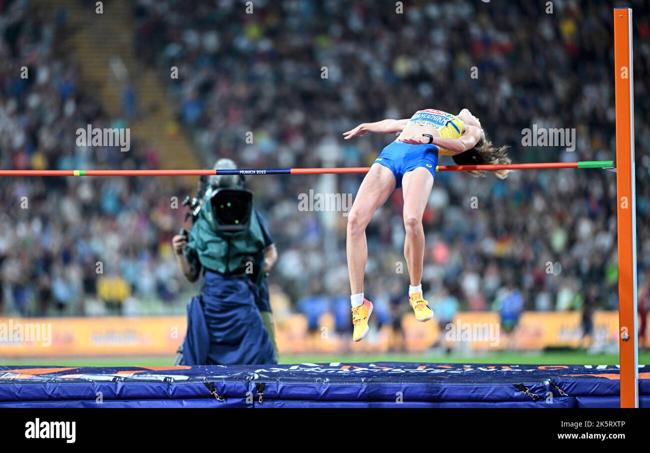 Yaroslava Mahuchikh participating in the High Jump of the European ...