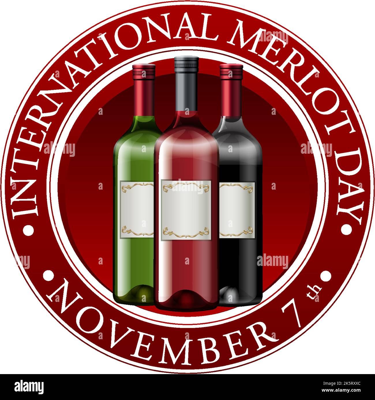 Intenational Merlot Day Banner Design illustration Stock Vector Image ...