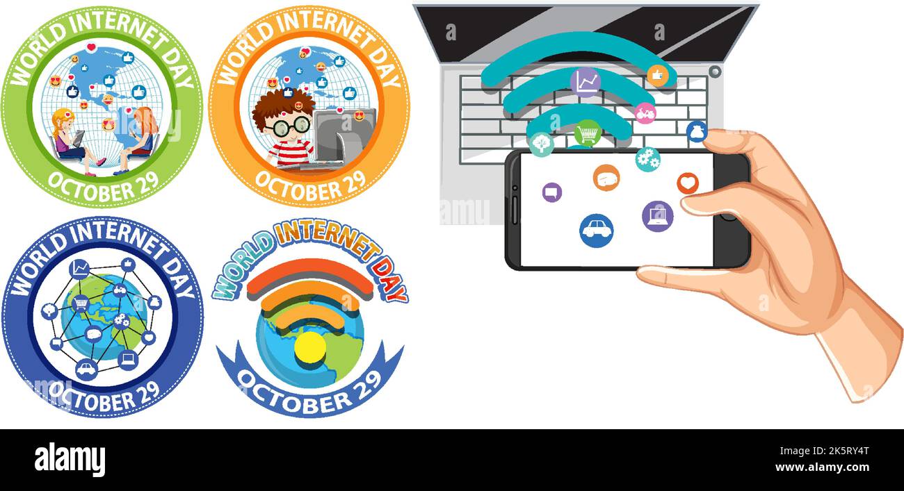 World internet day concept illustration Stock Vector Image & Art - Alamy