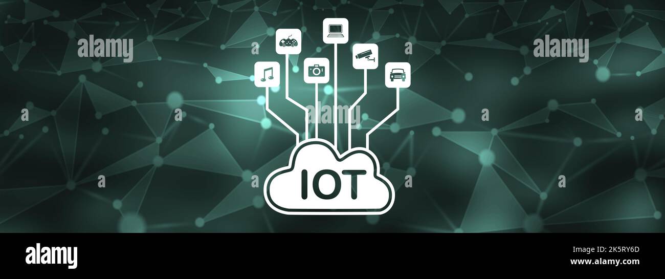 Illustration of an iot concept Stock Photo - Alamy