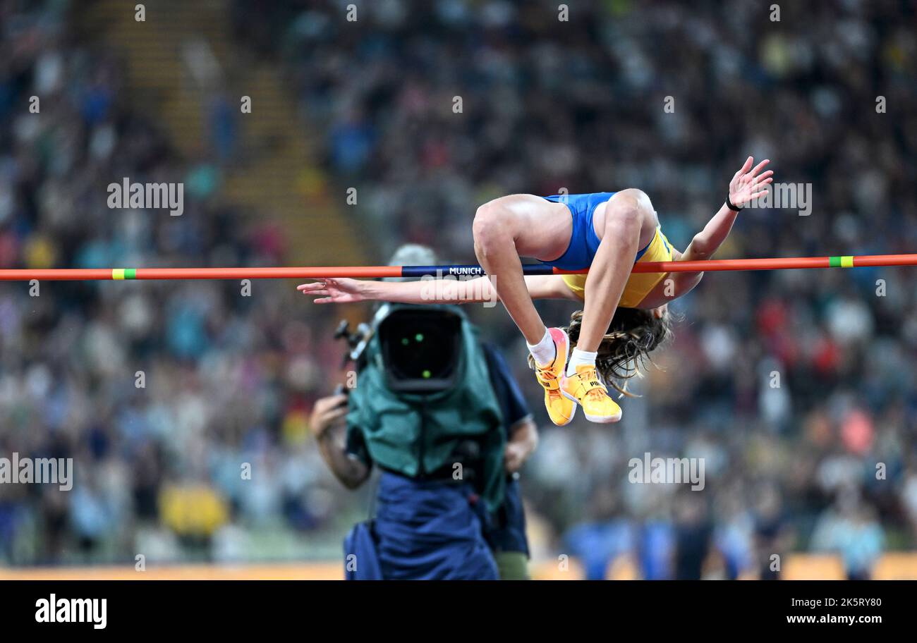 Yaroslava Mahuchikh participating in the High Jump of the European ...