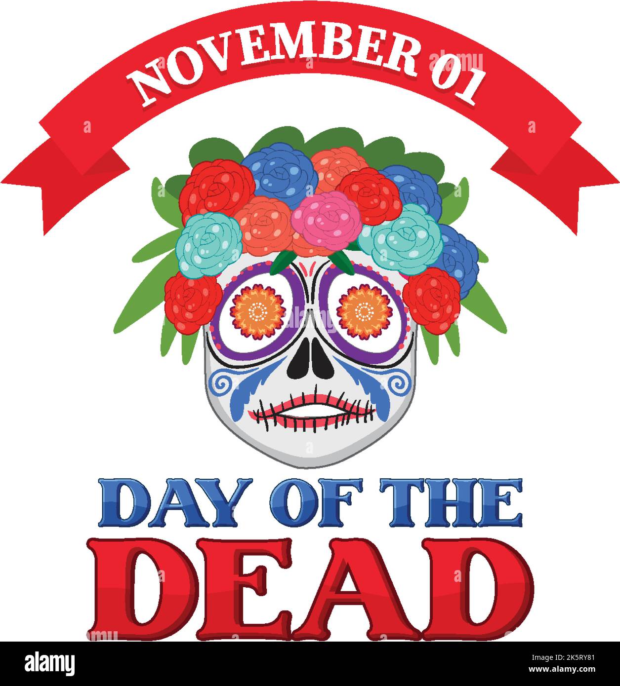 Dead day font cartoon Cut Out Stock Images & Pictures - Alamy