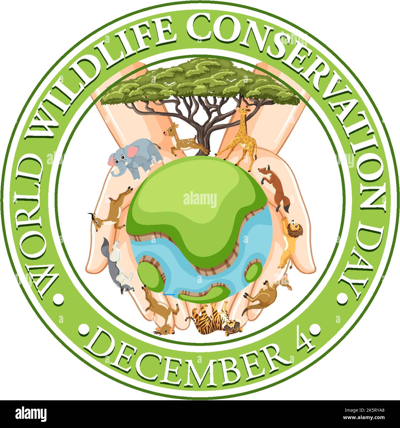 World Wildlife Conservation Day Poster Template illustration Stock ...