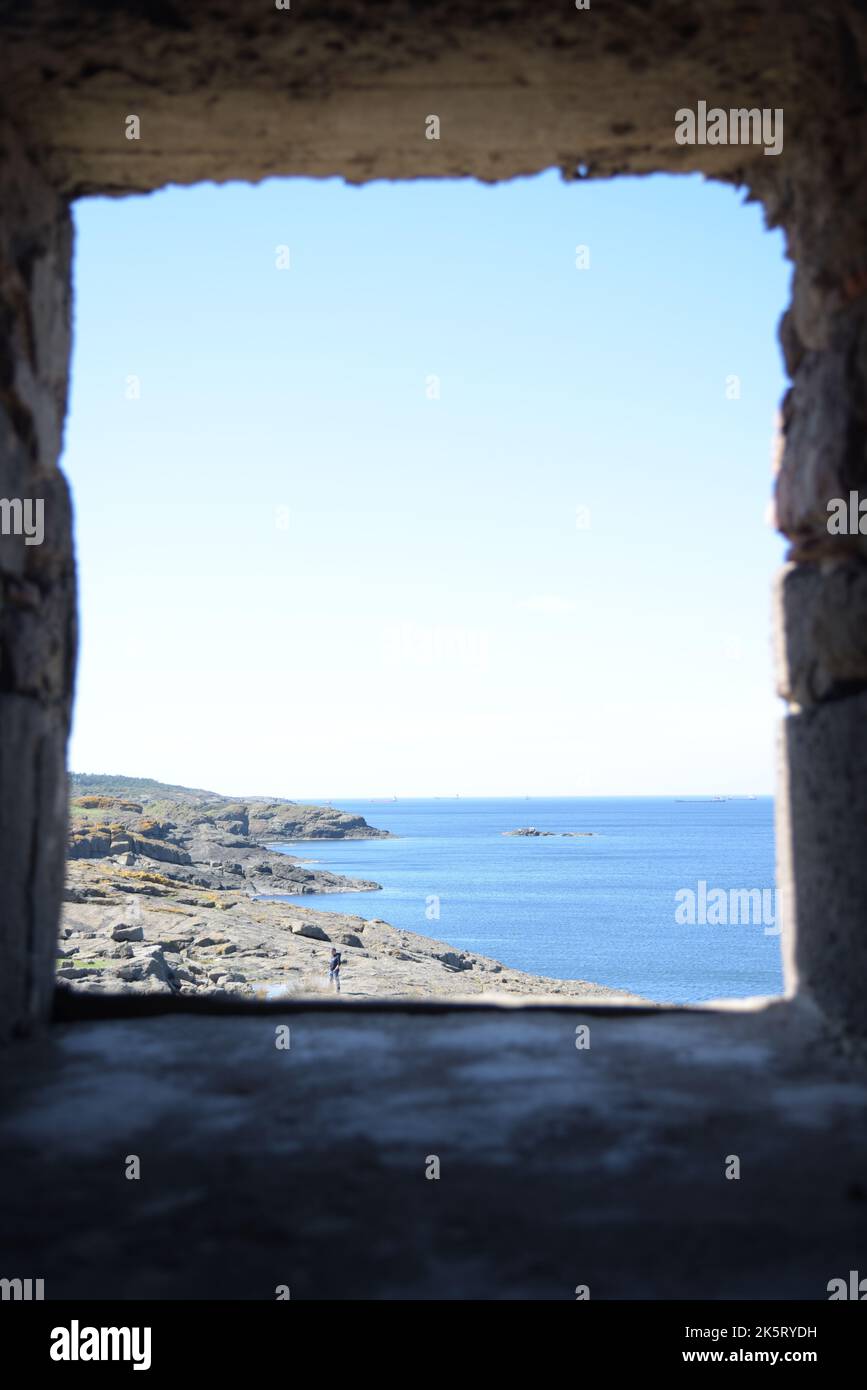 Sea view from the window Stock Photo - Alamy