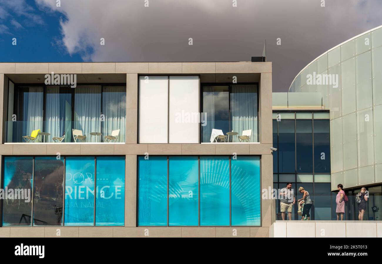 Manacor, Spain; february 24 2022: Main facade of the Rafa Nadal Museum ...