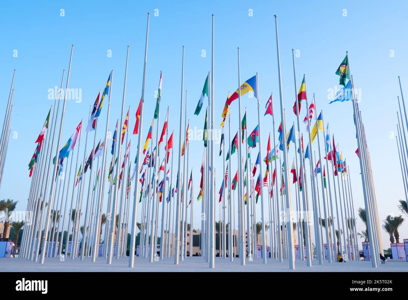 The Flag Plaza, displays 119 flags from countries with authorized ...