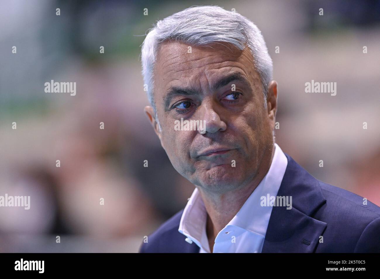 PalaEstra, Siena, Italy, October 09, 2022, Andrea Anastasi (Head Coach ...