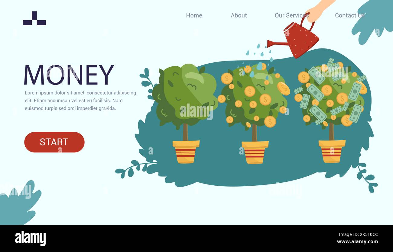 Abundance vector concept money tree hi-res stock photography and images ...