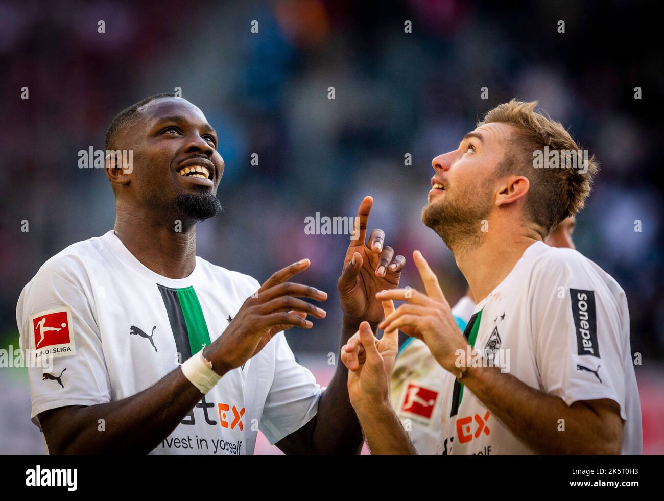 Mönchengladbach, 09.10.2022 Marcus Thuram (BMG), Christoph Kramer (BMG ...