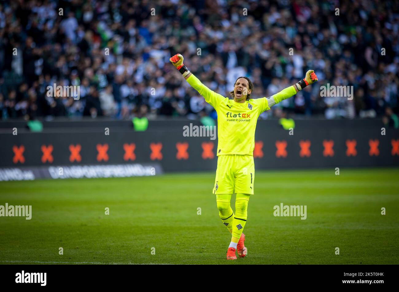 Mönchengladbach, 09.10.2022 Torjubel: Torwart Yann Sommer (BMG ...