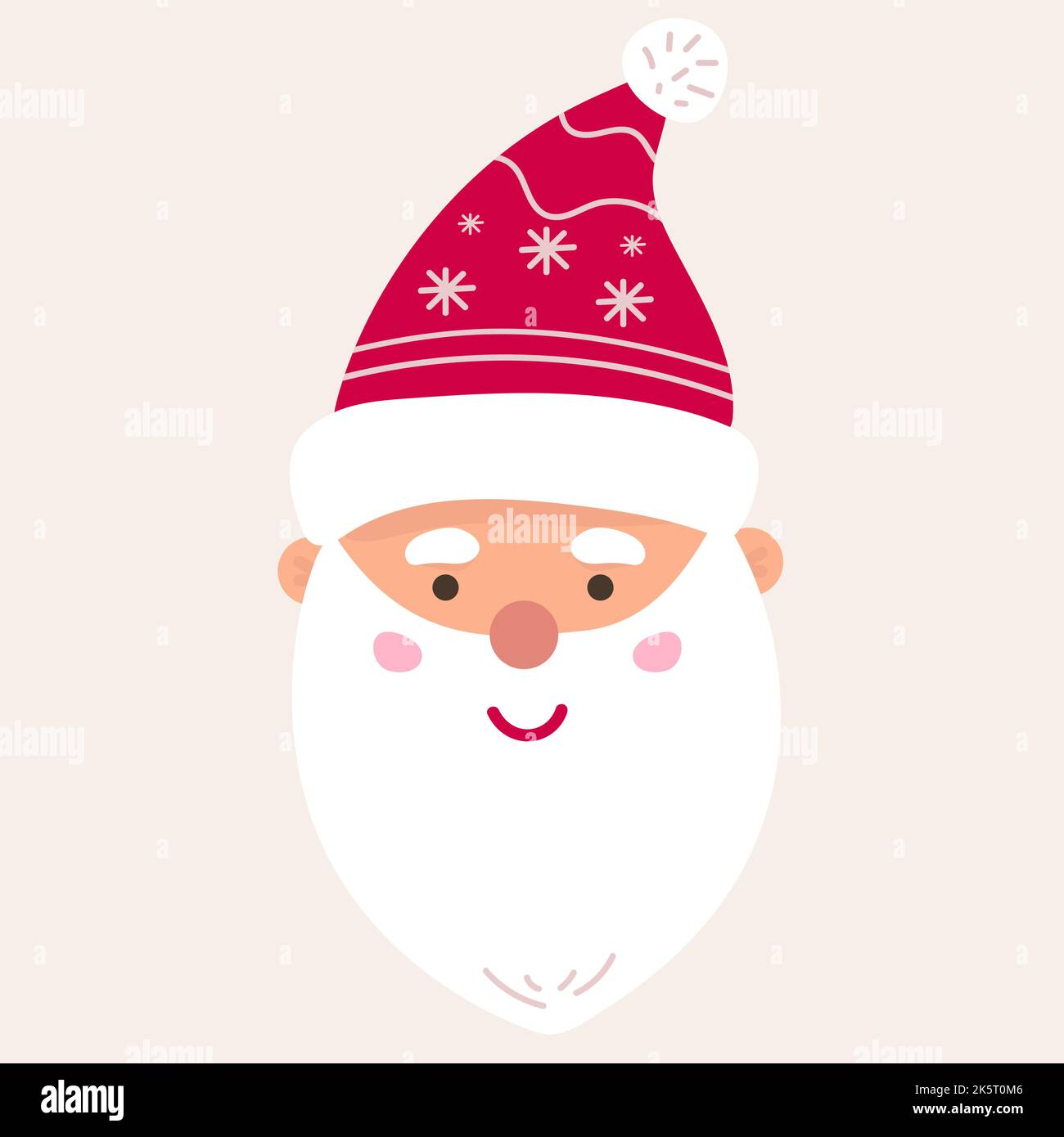 Vector illustration. Santa Claus isolated hand drawing Stock Vector ...