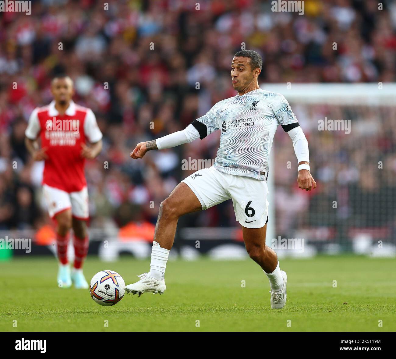 London, UK. 9th Oct, 2022. Thiago Alcantara of Liverpool during the ...