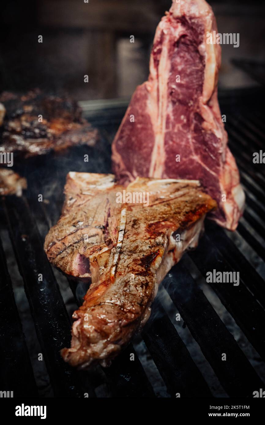 Grilled beef of excellent quality in a fancy restaurant Stock Photo - Alamy