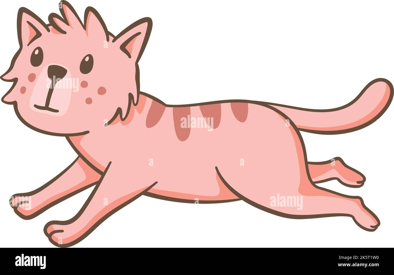 Cat Running Clipart