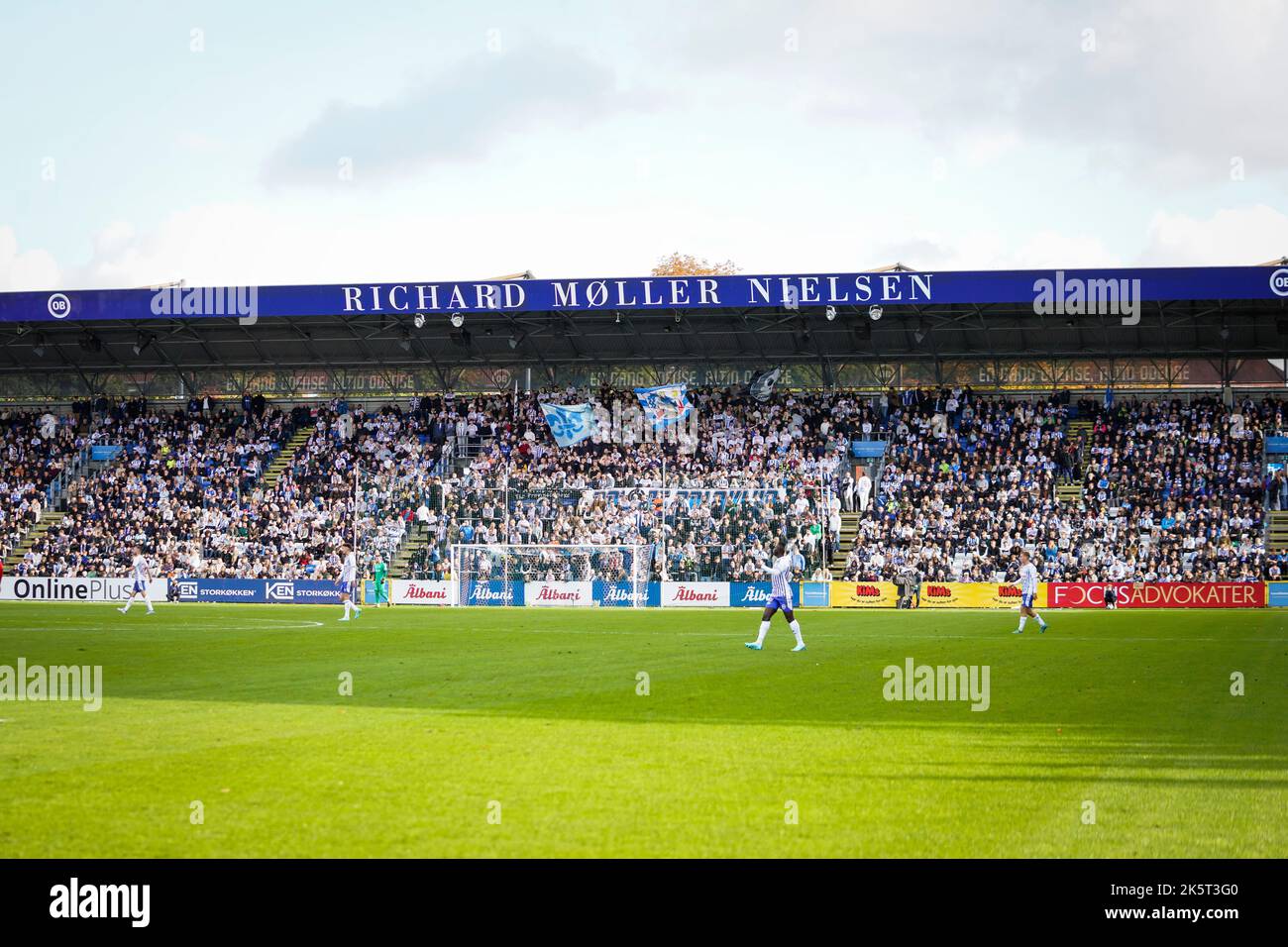 Odense, Denmark. 09th Oct, 2022. The Nature Energy Park stadium seen ...