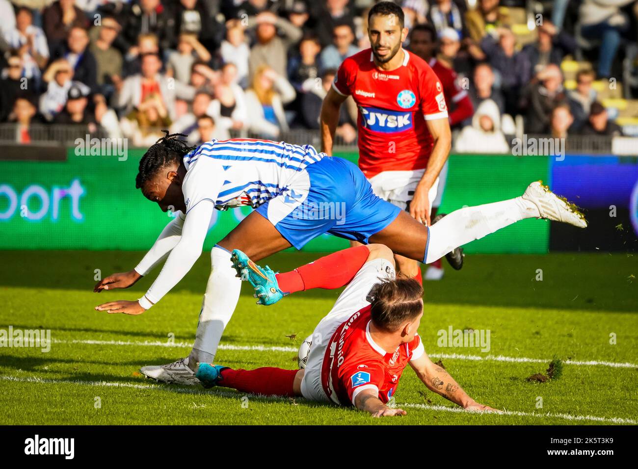 Odense, Denmark. 09th Oct, 2022. Franco Tongya (10) of OB seen during ...