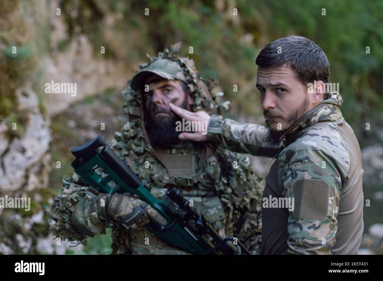special operations soldiers team preparing tactical and communication ...