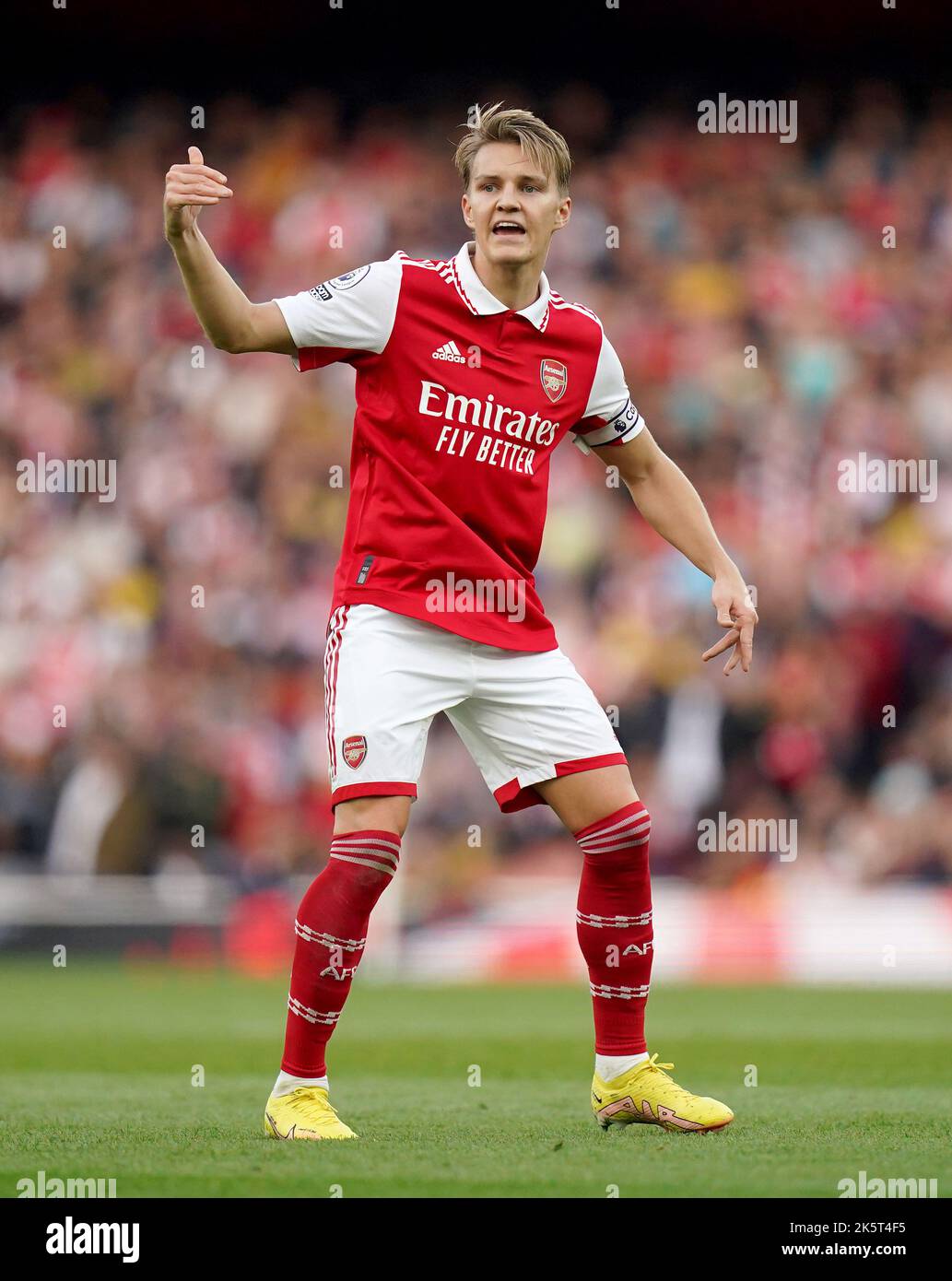 Arsenal's Martin Odegaard during the Premier League match at the ...