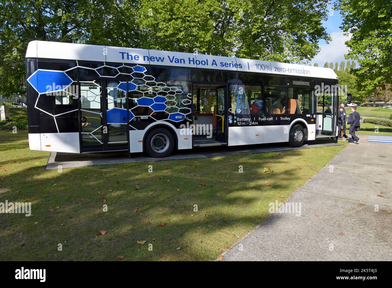 Emission free electric bus at Innotrans international transport expo ...