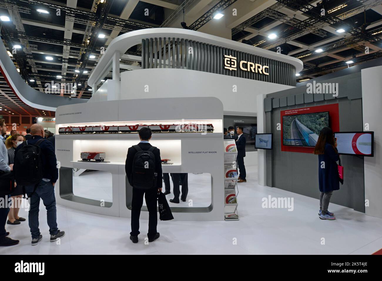 The CRRC Chinese railways corporation trade stand at Innotrans international transport expo ...