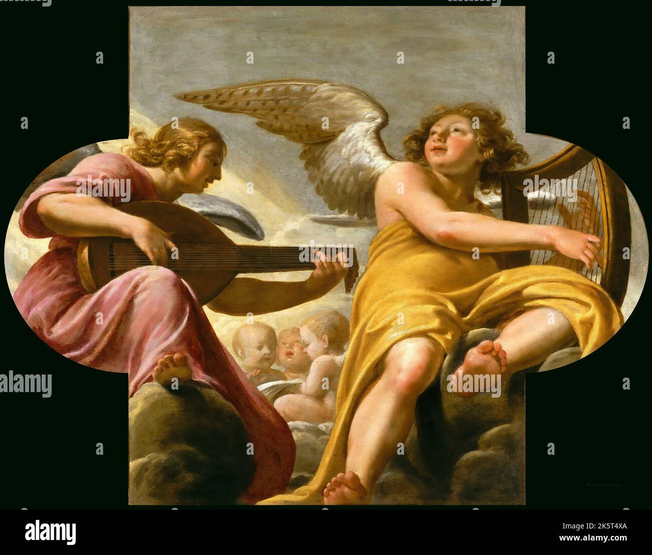 Two Angels Making Music, 1648. Found in the collection of the Musée du ...