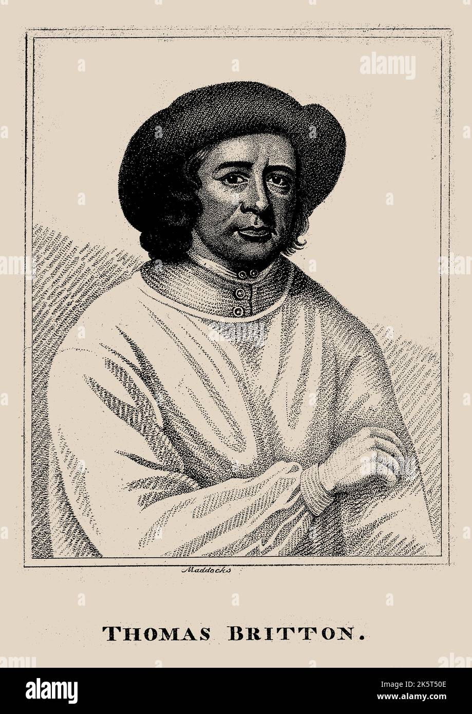 Portrait of Thomas Britton (1644-1714), 1703. Private Collection Stock ...