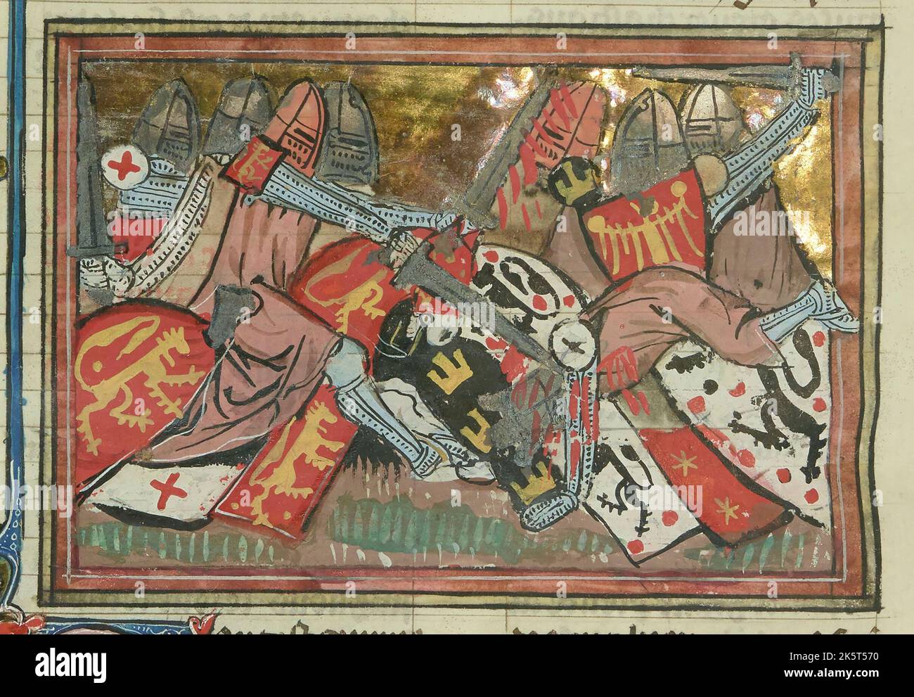 The Battle of Yibneh in 1123 (From "Li rommans de Godefroy de Buillon ...