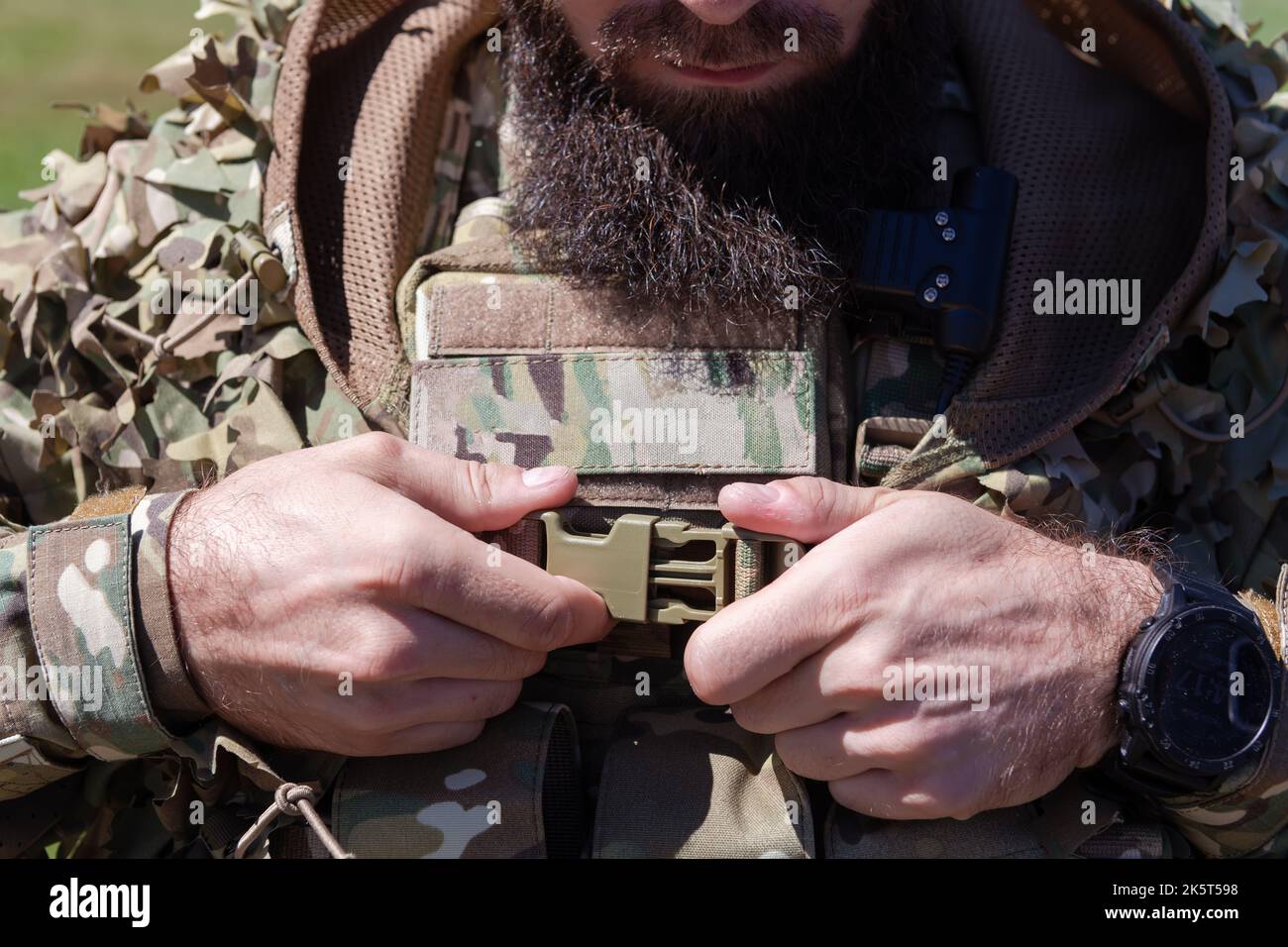 special operations soldiers team preparing tactical and communication ...